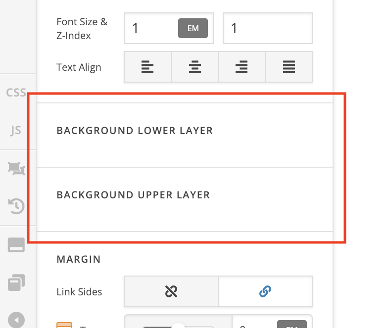 Missing Background Upper and Lower Layer Settings - Support - Themeco Forum