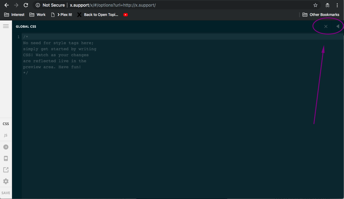 New global CSS and JS edit areas worthless - Support - Themeco Forum