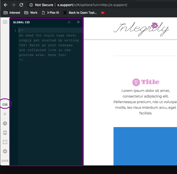 New Global Css And Js Edit Areas Worthless Support Themeco Forum 4055