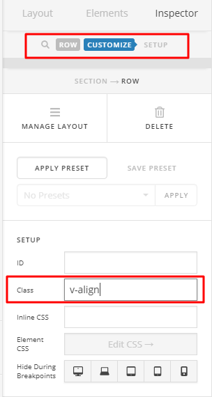Centre vertically - button header text on a column - Support - Themeco ...